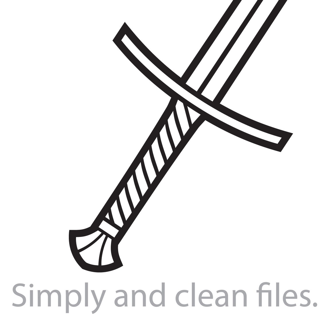 Crossed Swords. Cut Files for Cricut. Clip Art Silhouettes (eps, Svg ...