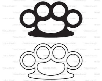Brass Knuckles Dxf | Etsy