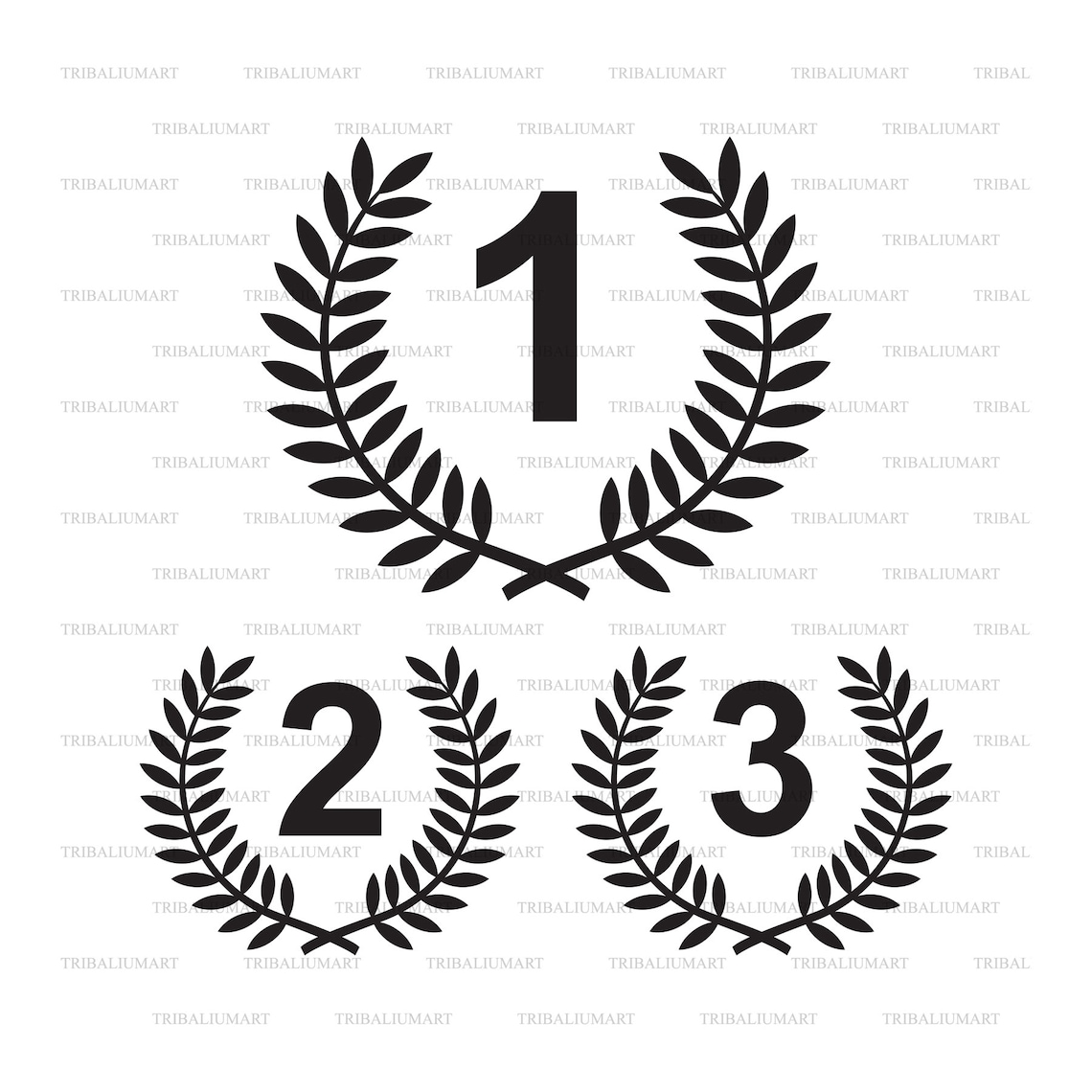 First Second and Third Place Symbols. Cut Files for Cricut. - Etsy Ireland