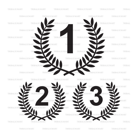 First Second and Third Place Symbols. Cut Files for Cricut. - Etsy Canada