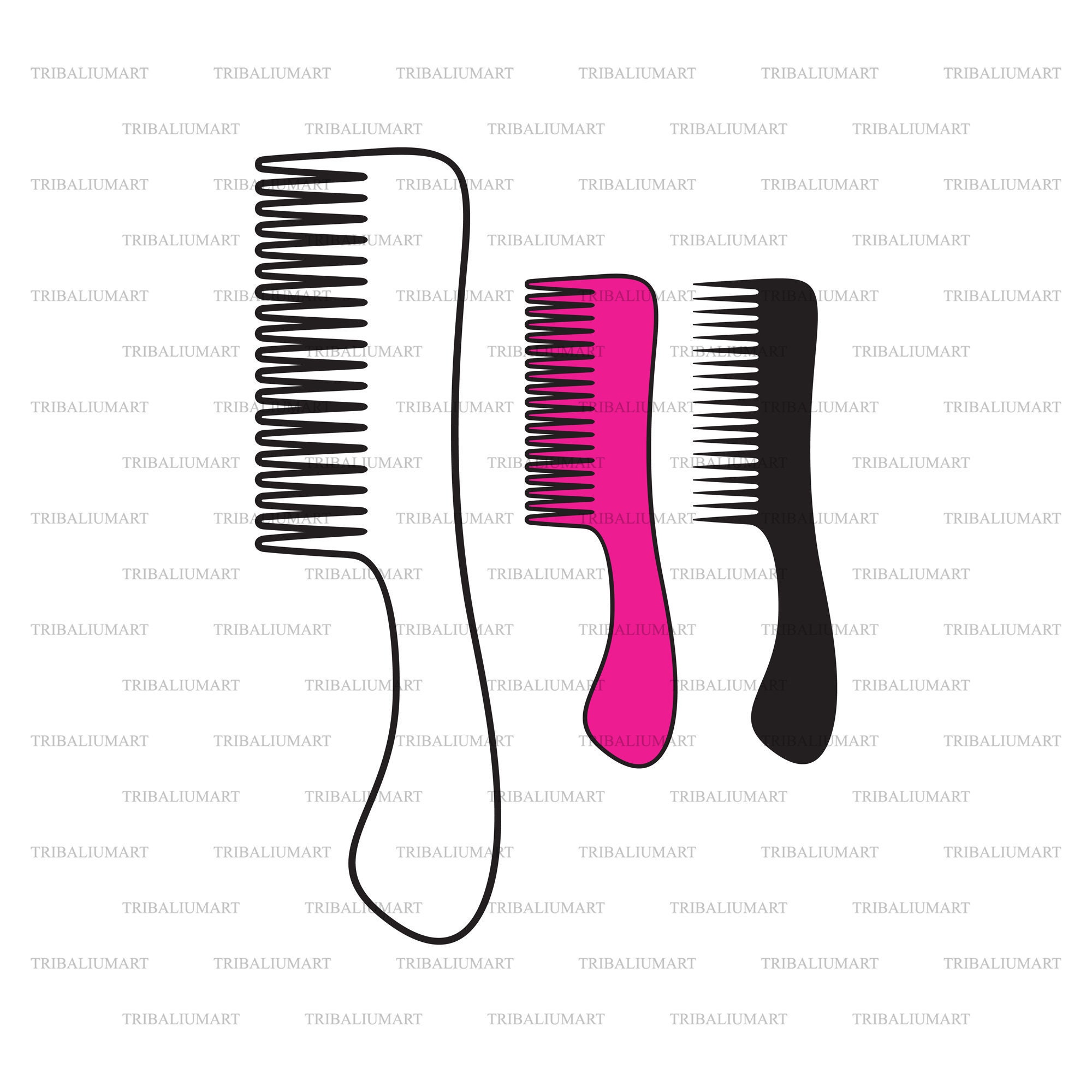 Comb. Cut Files for Cricut. Clip Art Silhouette eps Svg - Etsy UK