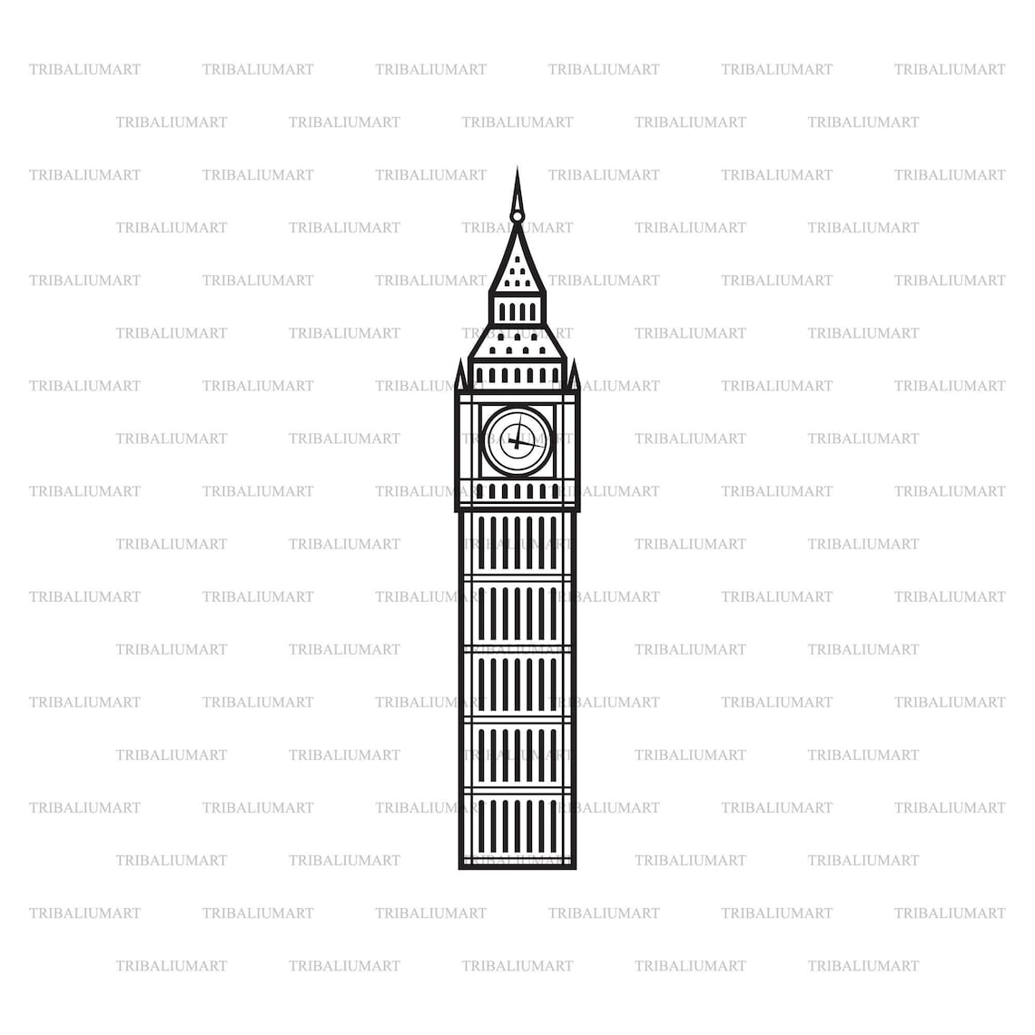 Big Ben. Cut Files for Cricut. Clip Art Silhouettes eps Svg - Etsy