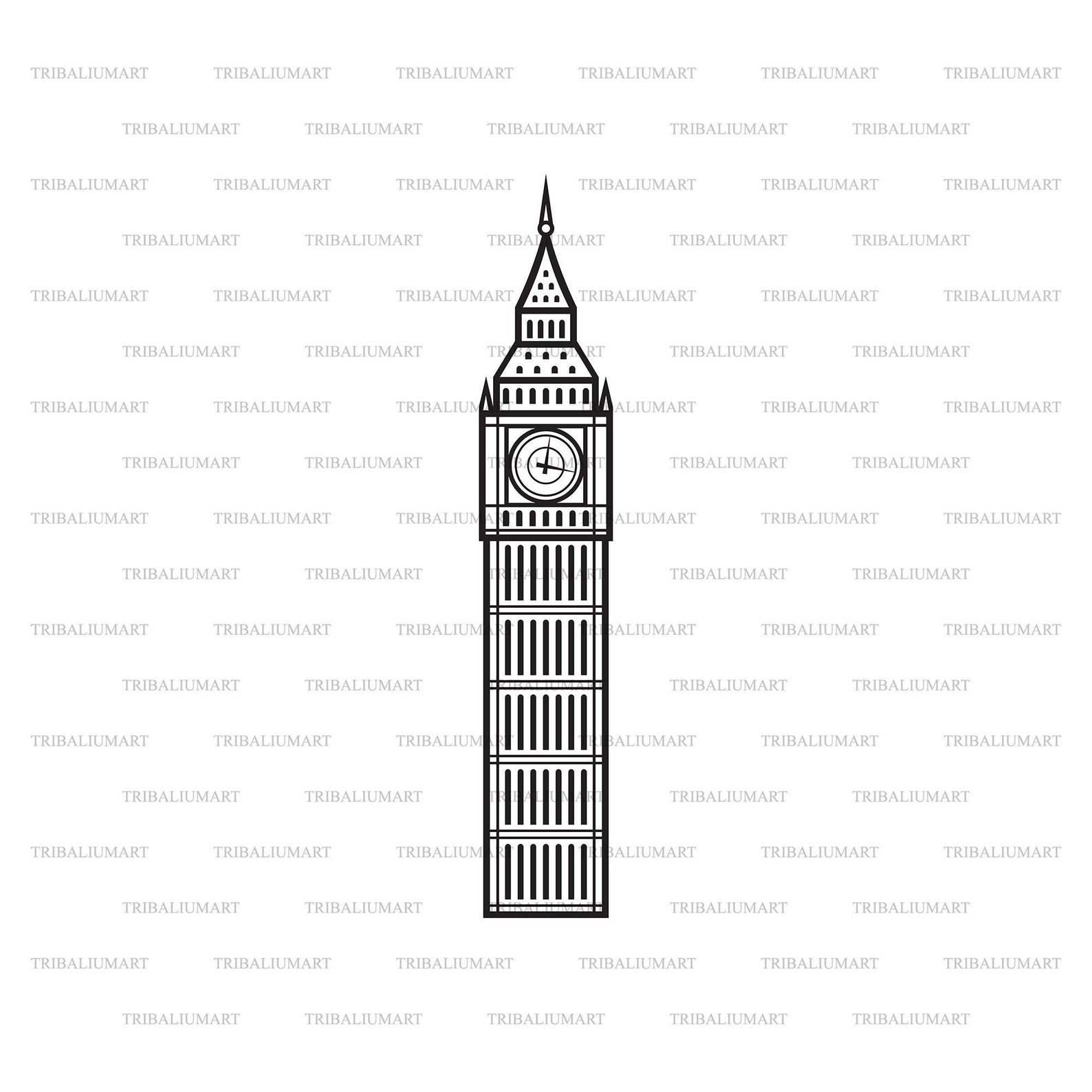 Big Ben. Cut Files for Cricut. Clip Art Silhouettes eps Svg - Etsy
