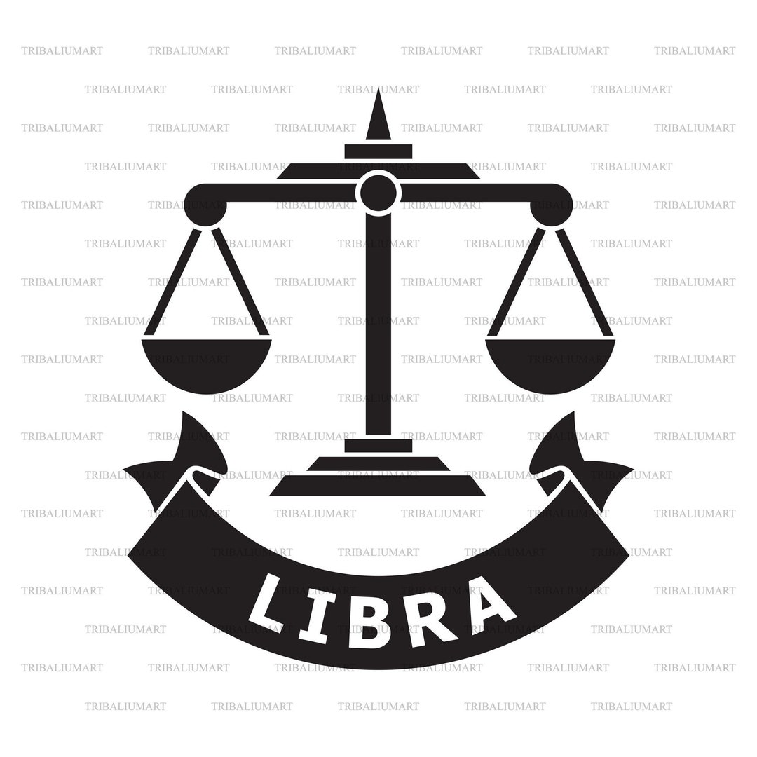 Libra Zodiac Sign (horoscope Symbol, Astrology Icon). Cut Files for ...