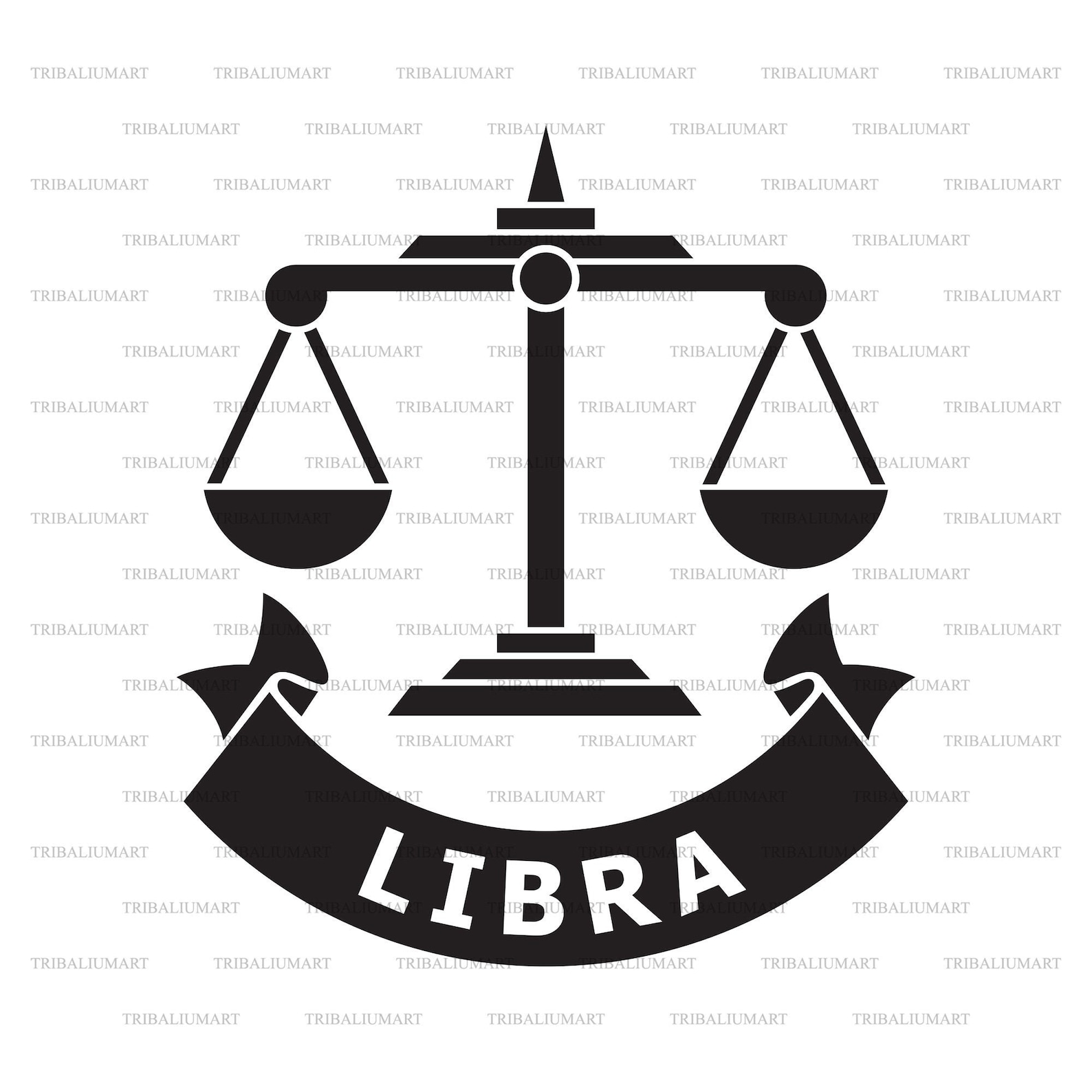 Libra Zodiac Sign horoscope Symbol, Astrology Icon. Cut Files for ...