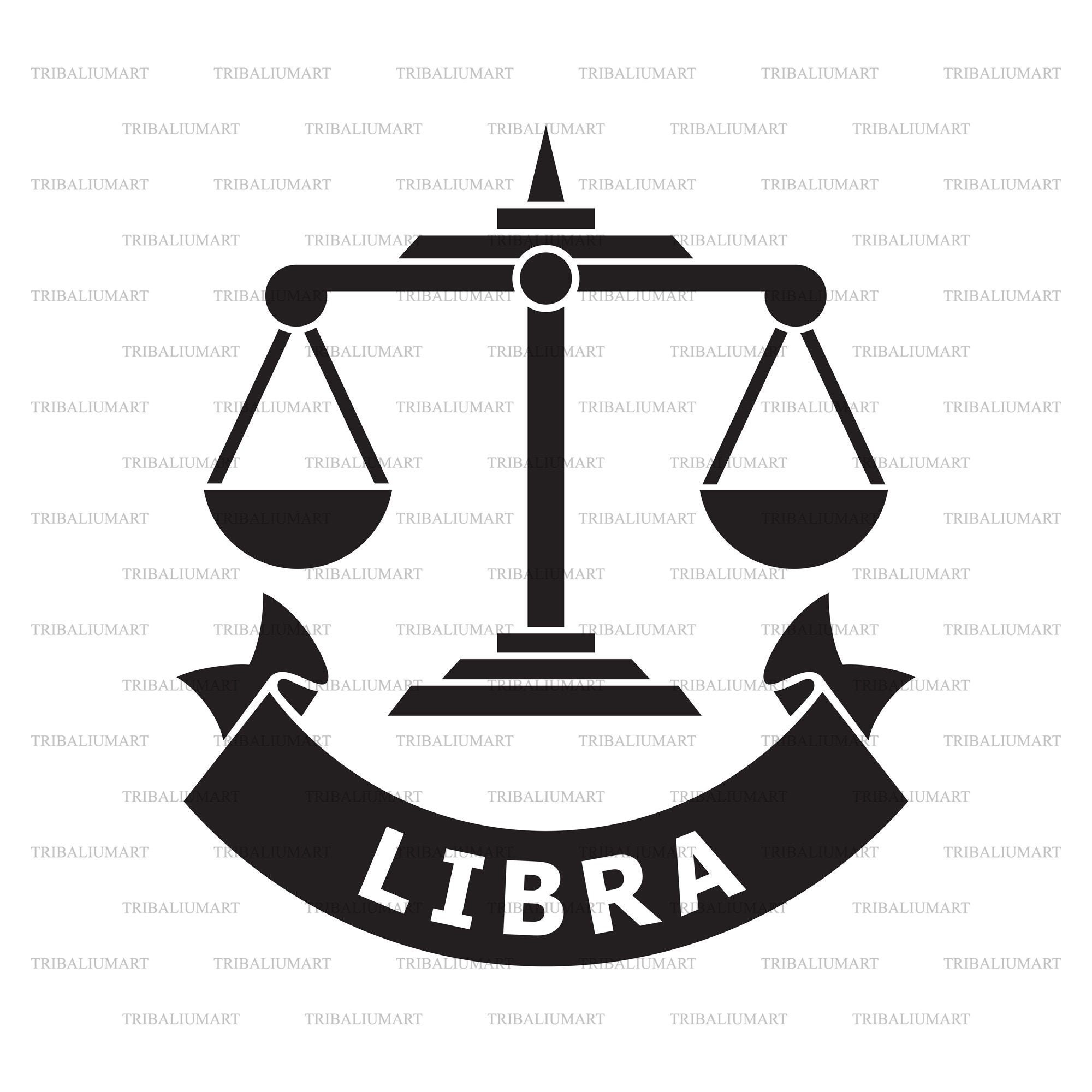 Libra Zodiac Sign horoscope Symbol Astrology Icon. Cut - Etsy