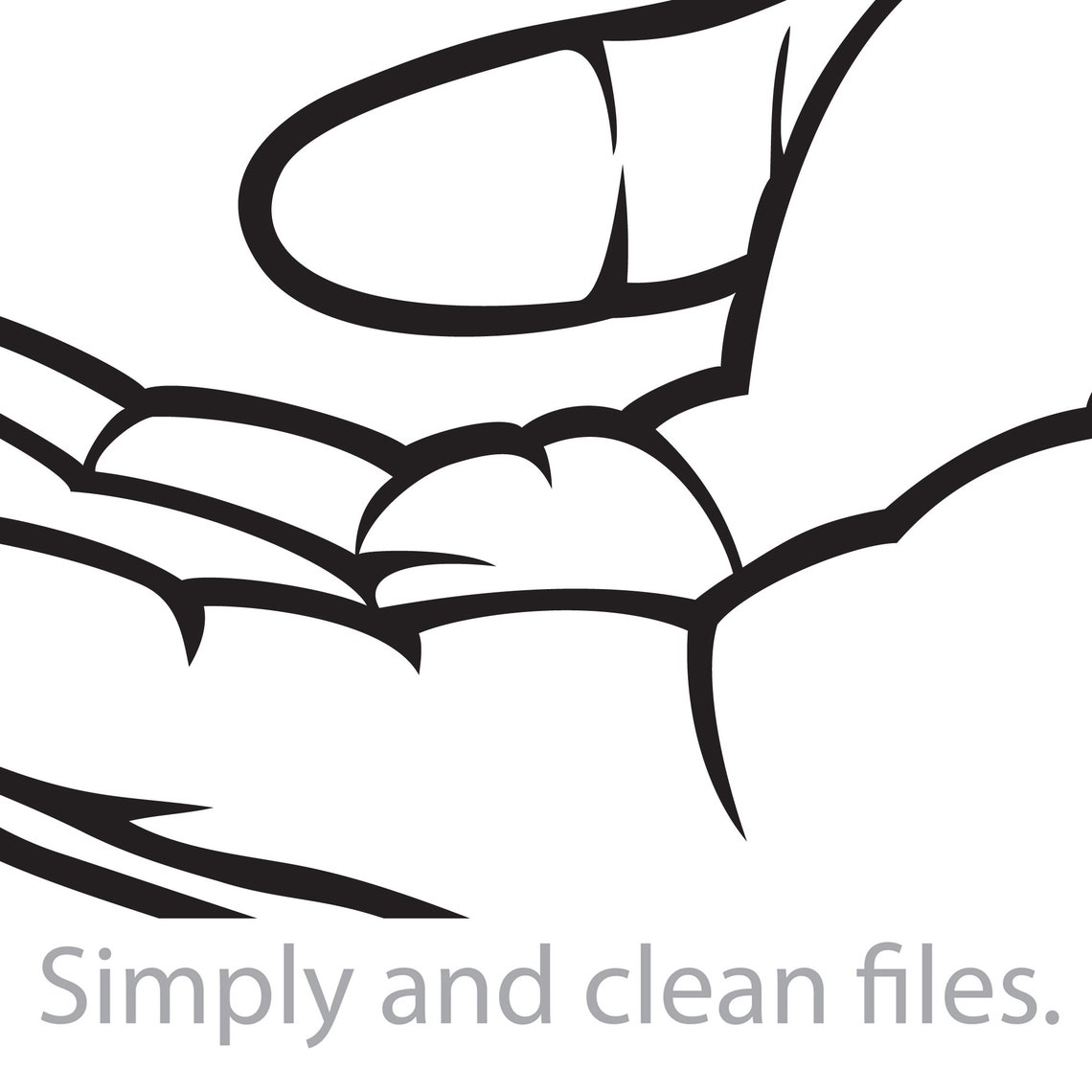 Empty Open Hand. Cut Files for Cricut. Clip Art Silhouettes - Etsy