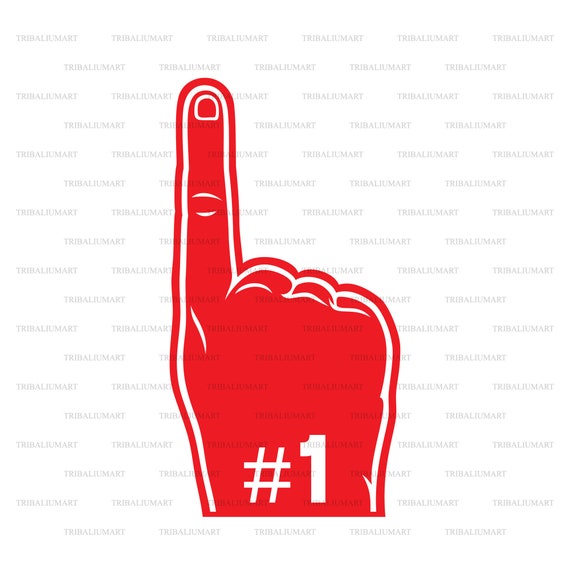 Foam Finger. Cut Files for Cricut. Clip Art Silhouettes eps - Etsy UK