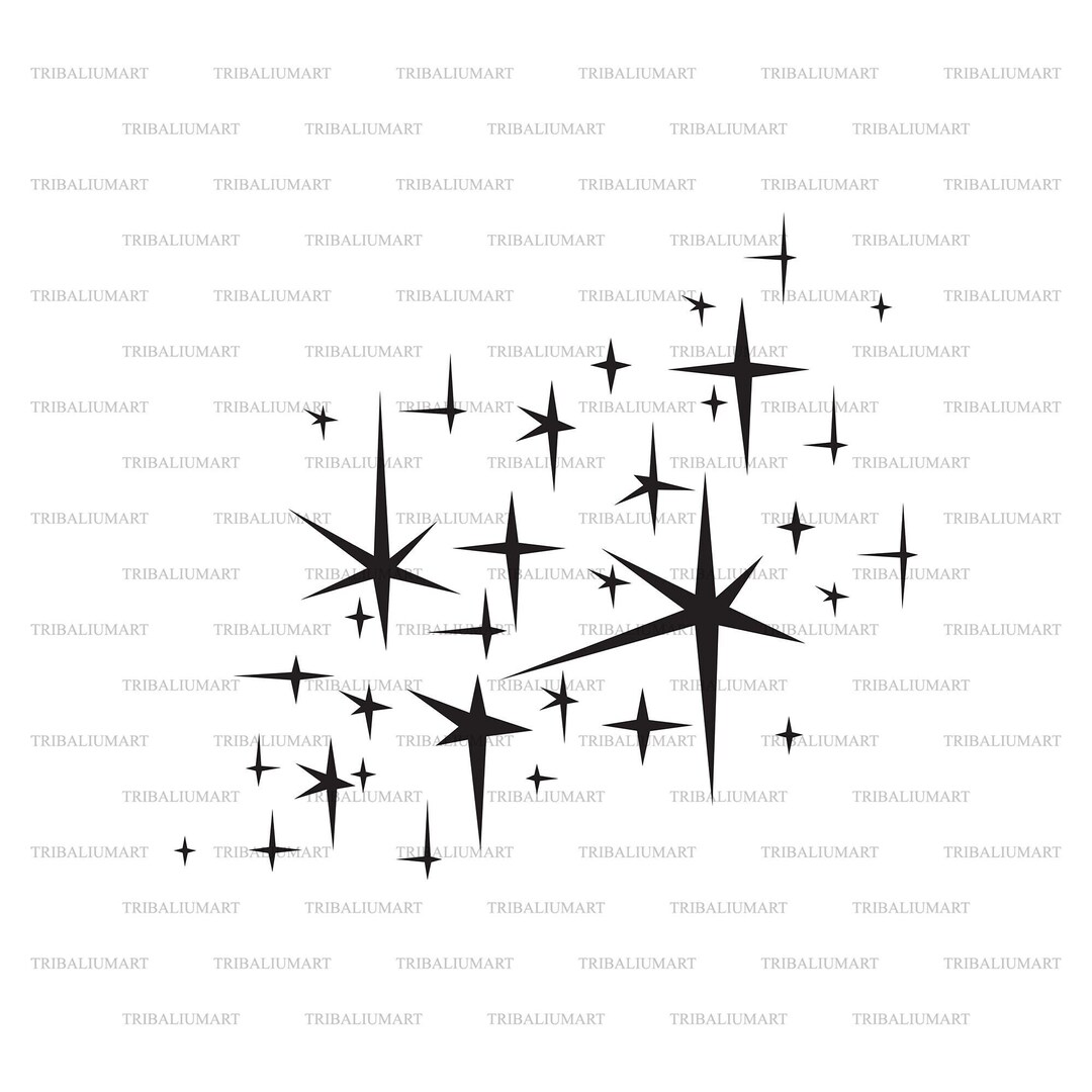 Sparks. Cut Files for Cricut. Clip Art Silhouette (eps, Svg, Pdf, Png ...