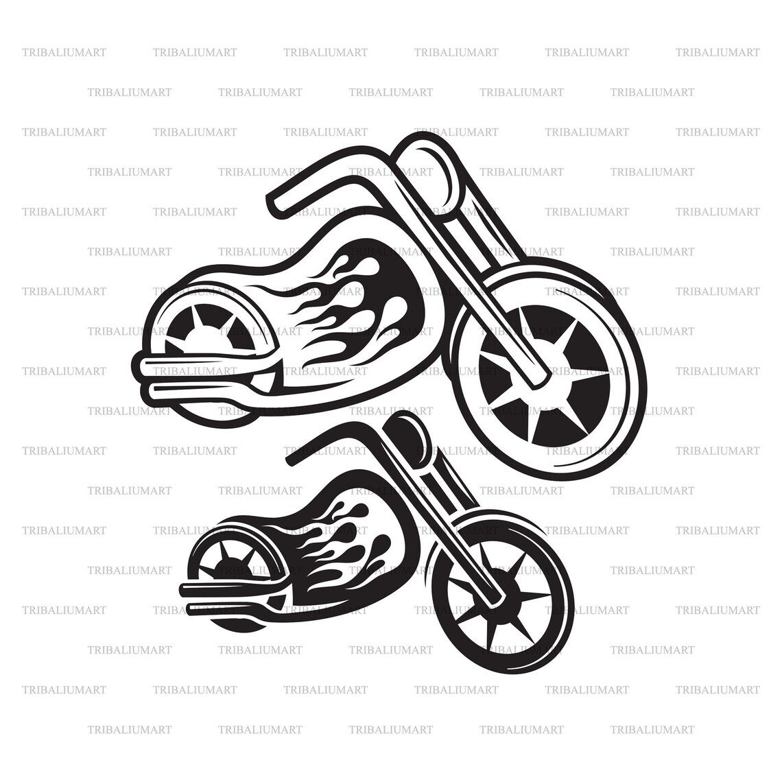 Motorcycle. Cut files for Cricut. Clip Art silhouette eps | Etsy