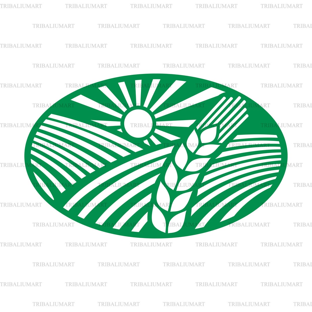 Wheat Label (agro Farm Design). Cut Files for Cricut. Clip Art ...