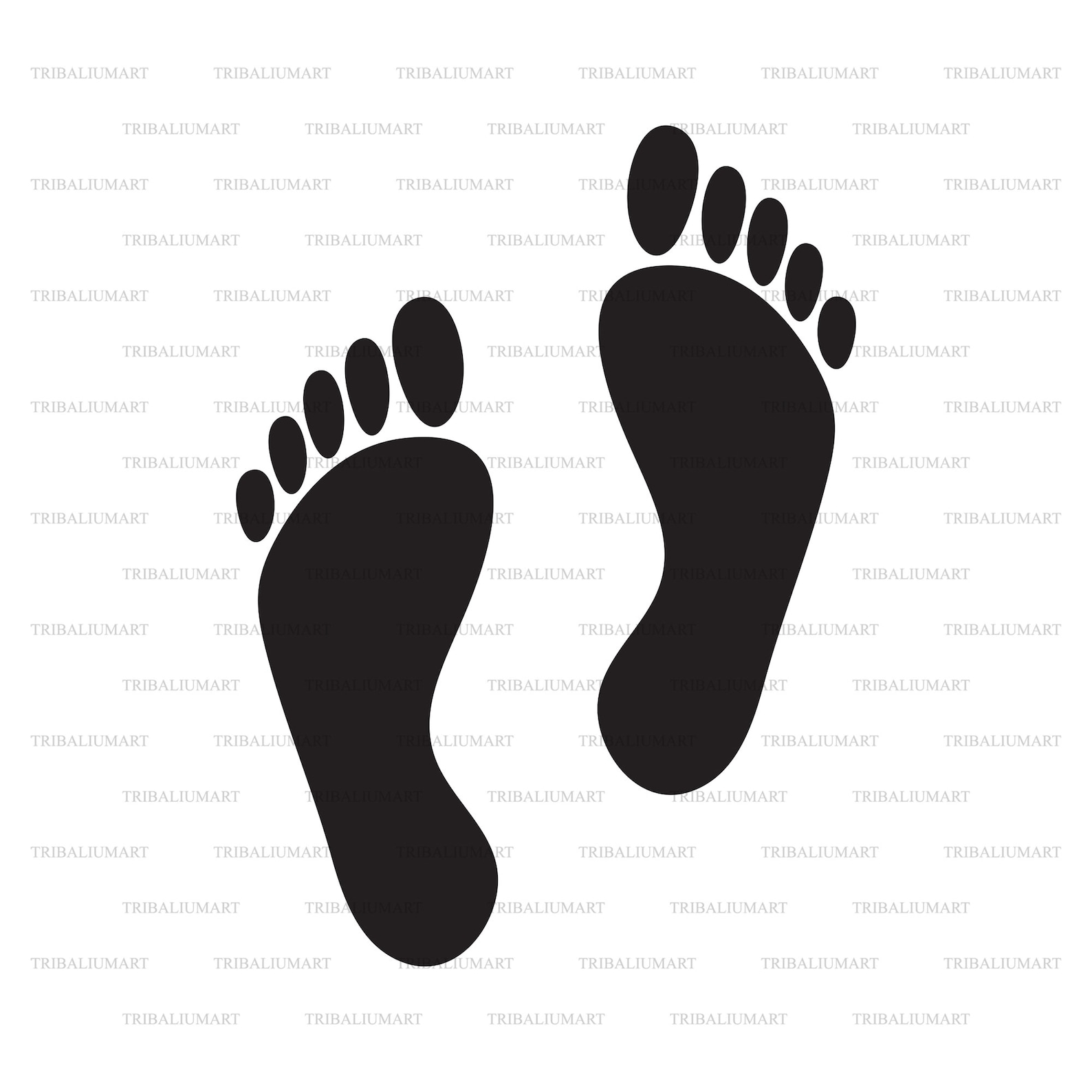 Footprints. Cut Files for Cricut (eps, Svg, Pdf, Png, Dxf, Jpeg). - Etsy