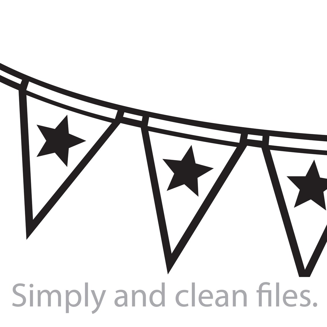 Party Flags. Cut Files for Cricut. Clip Art (eps, Svg, Pdf, Png, Dxf ...
