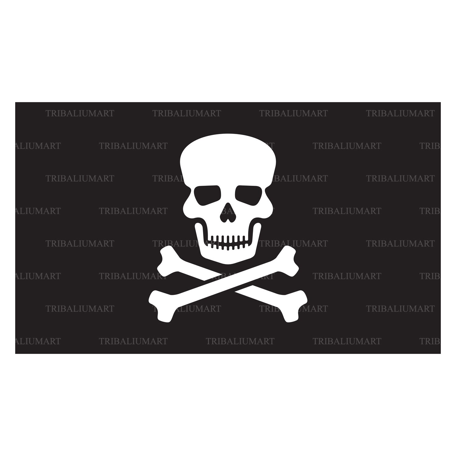 Pirate Flag With Skull and Cross Bones (jolly Roger). Cut Files for ...
