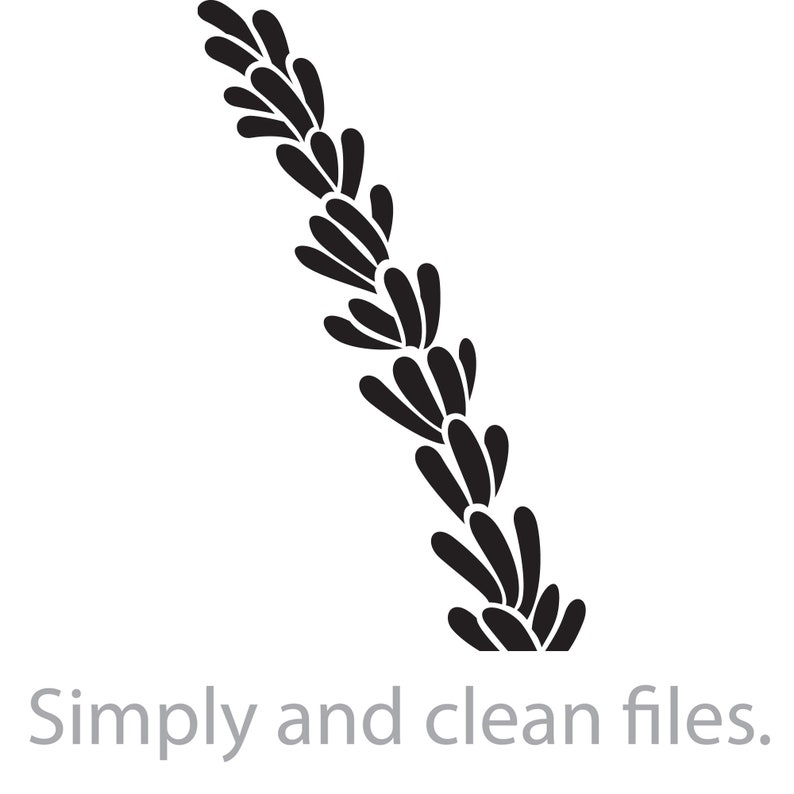 Lavender Flower. Cut Files for Cricut. Clip Art Silhouette - Etsy