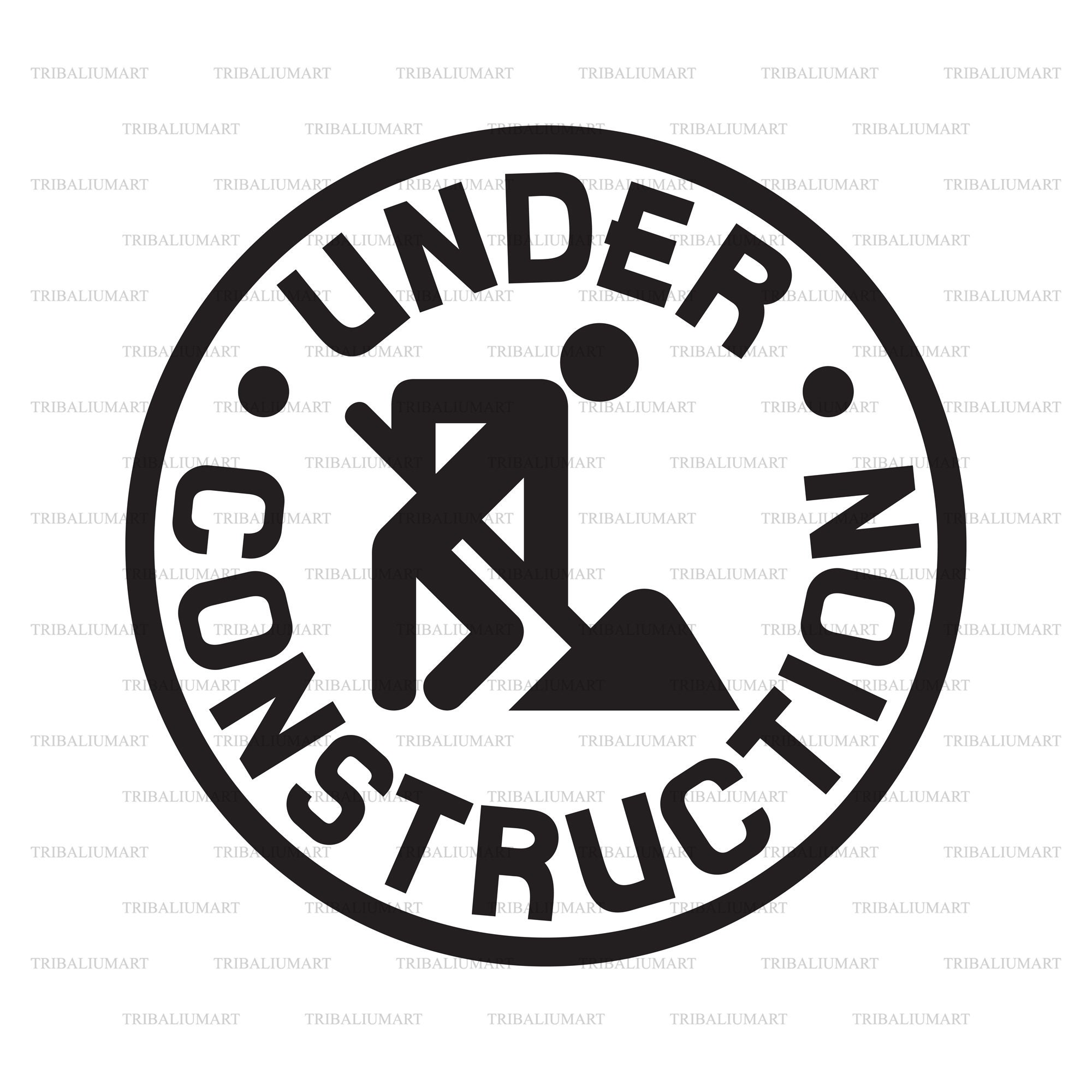 Under Construction Sign. Cut Files for Cricut eps Svg Pdf - Etsy