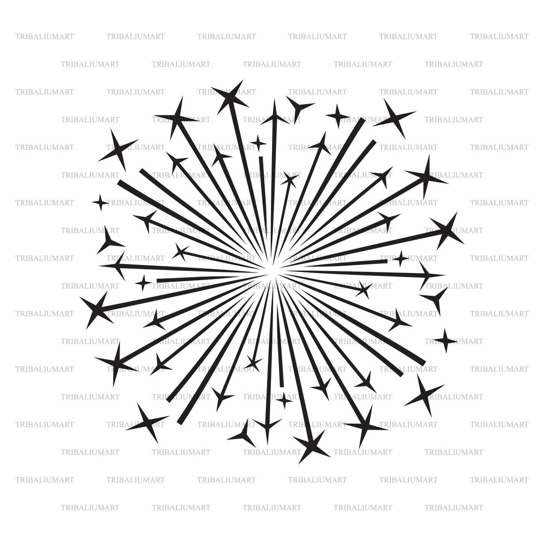 Sparkles. Cut Files for Cricut. Clip Art Silhouettes (eps, Svg, Pdf ...