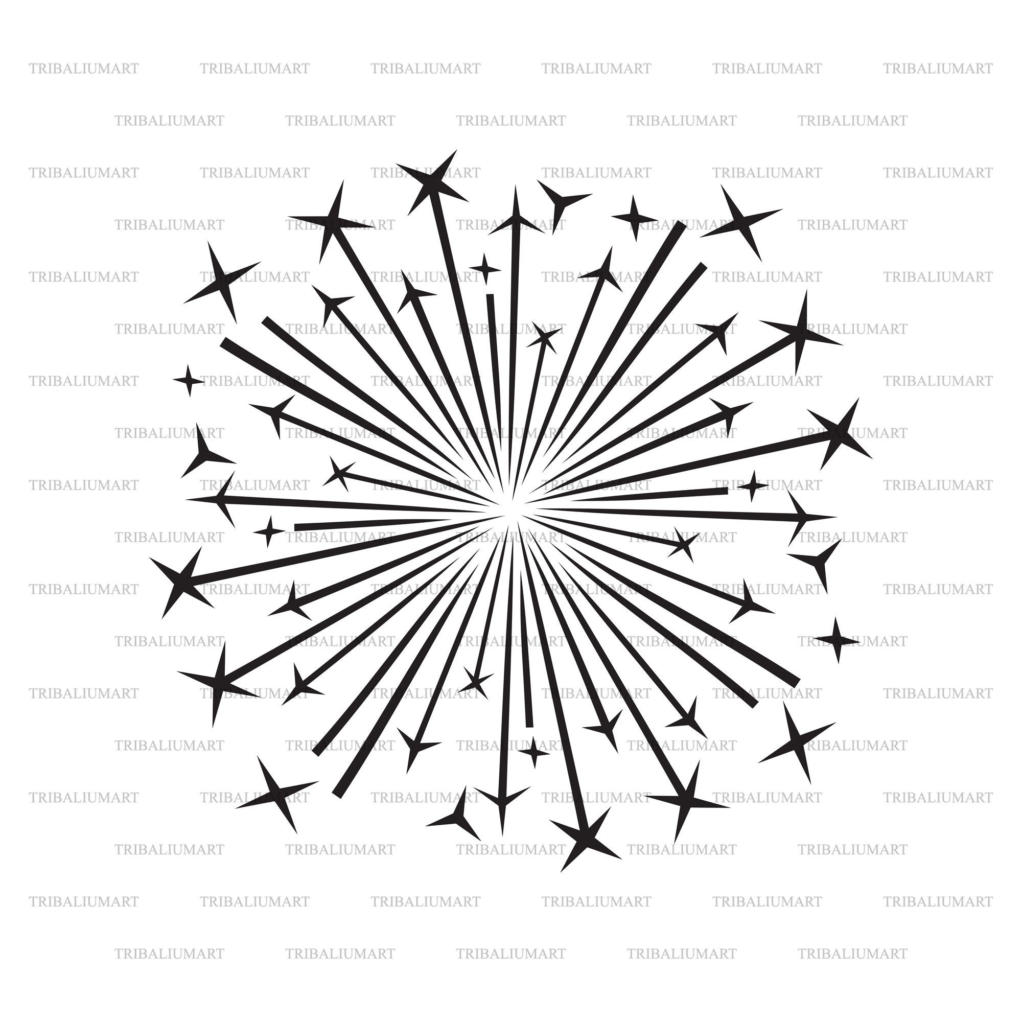 Sparkles. Cut Files for Cricut. Clip Art Silhouettes eps - Etsy