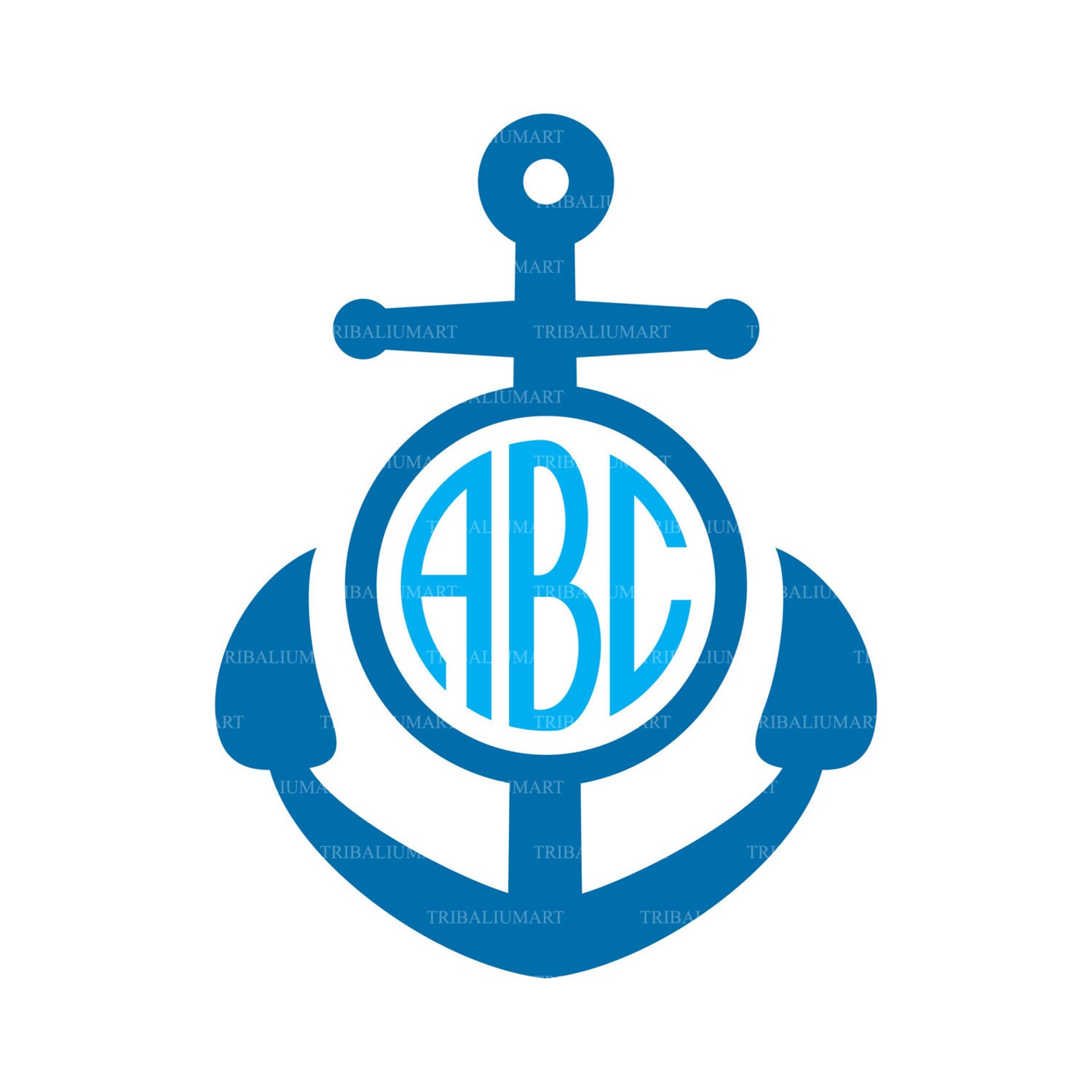 Anchor Monogram. Cut Files for Cricut. Clip Art eps Svg - Etsy