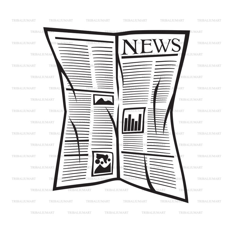 Newspaper. Cut Files for Cricut. Clip Art eps Svg Pdf Png - Etsy