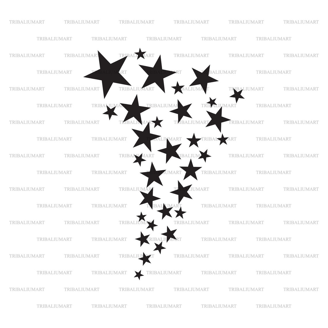 Shooting Stars. Cut Files for Cricut. Clip Art Silhouette - Etsy