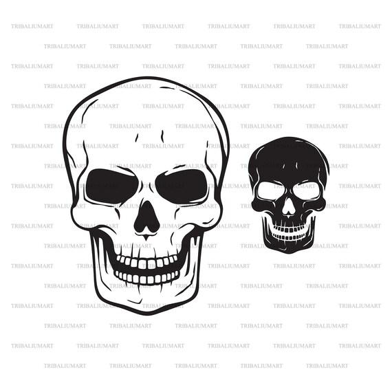 Human Skull. Cut Files for Cricut. Clip Art eps Svg Pdf - Etsy