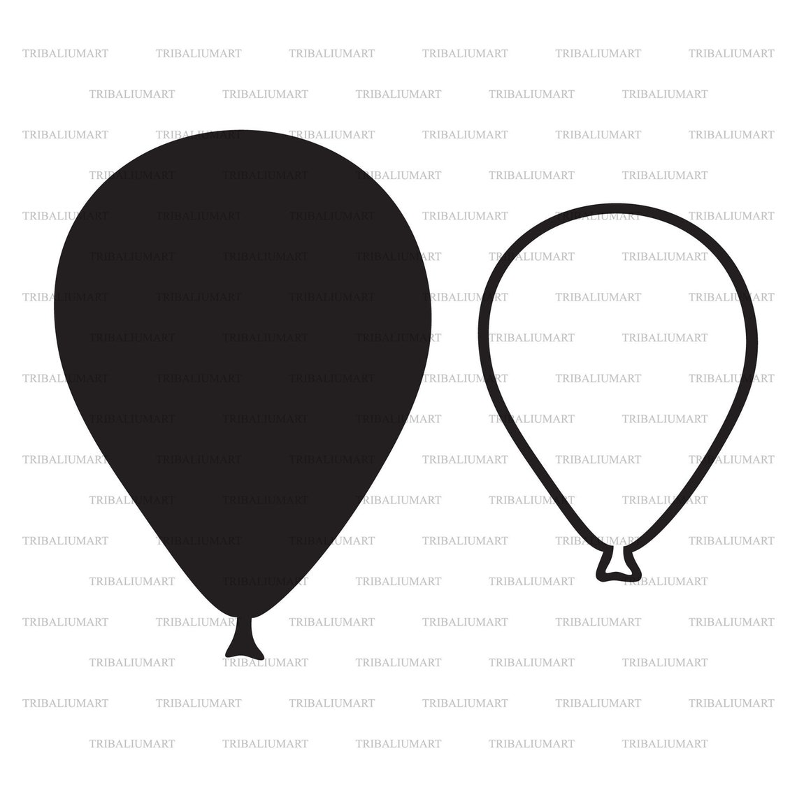 Balloon. Cut Files for Cricut. Clip Art Silhouettes eps Svg - Etsy