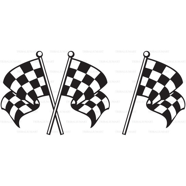 Checkered Flag Svg - Etsy