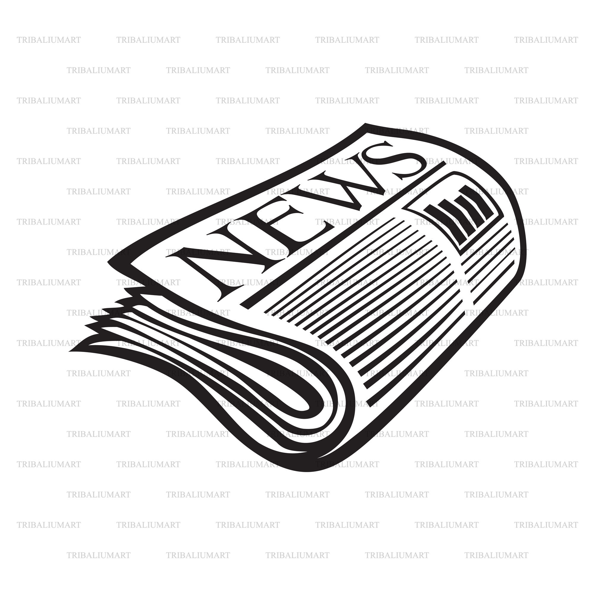 Newspaper. Cut Files for Cricut. Clip Art eps Svg Pdf Png | Etsy Canada