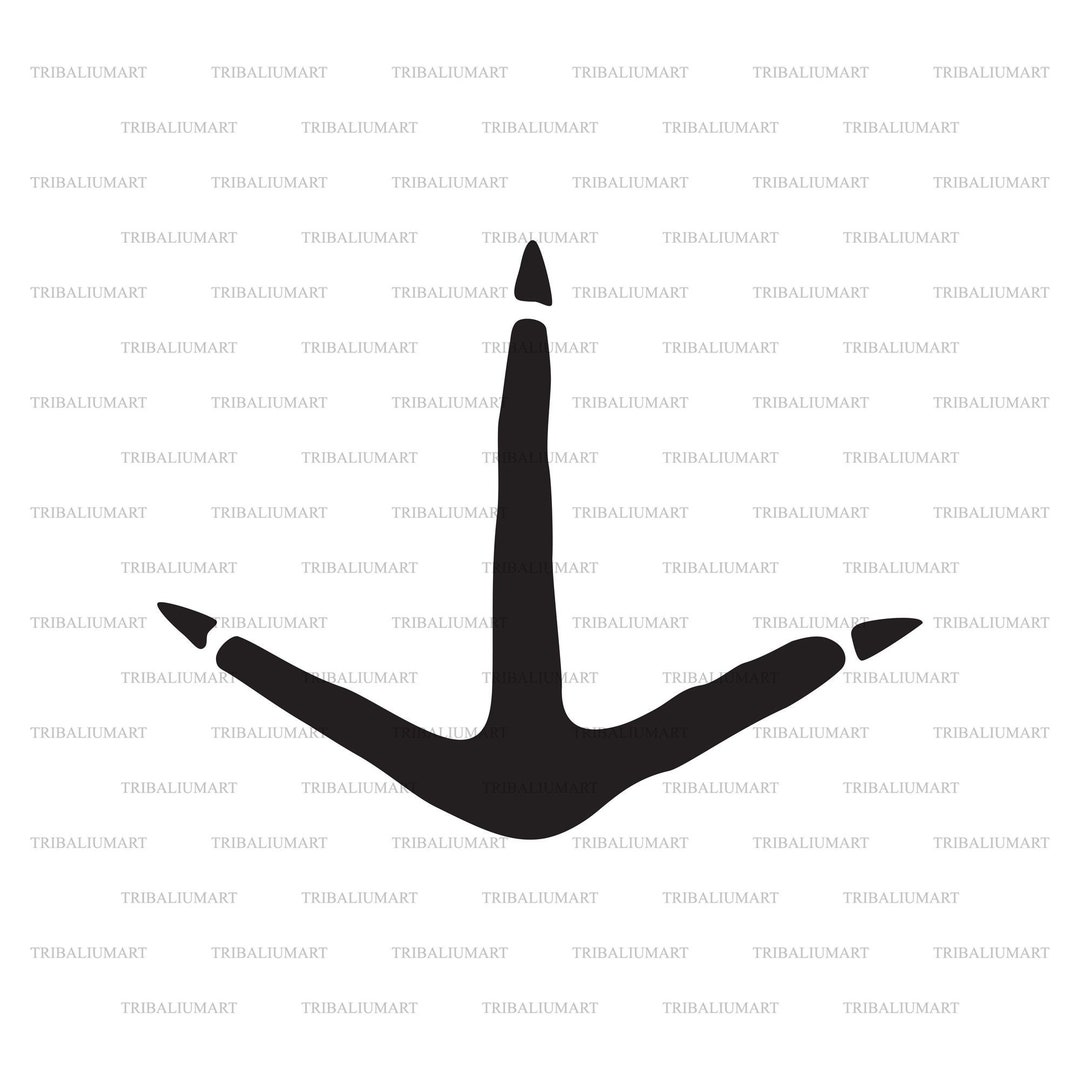 Bird Footprint (chicken or Turkey Steps). Cut Files for Cricut. Clip ...