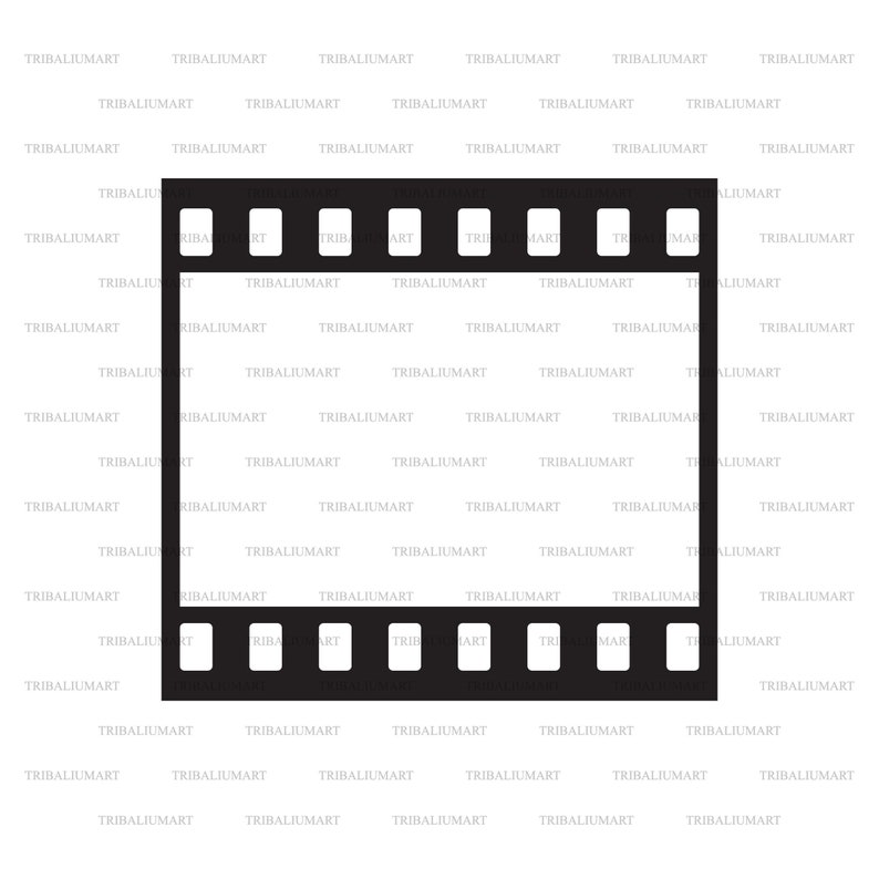 Film Strip. Cut Files for Cricut. Clip Art Silhouette eps | Etsy