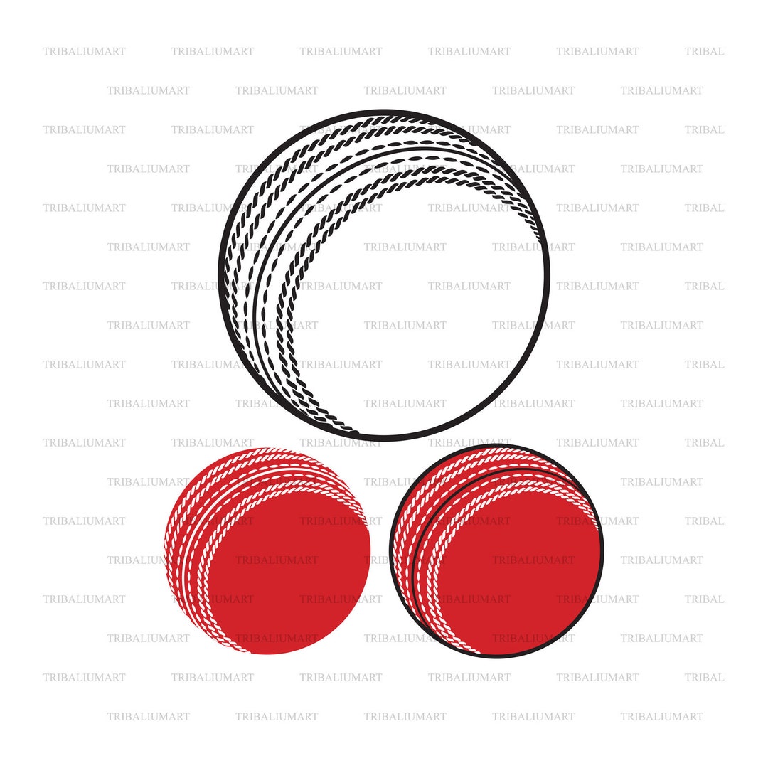 Cricket Ball. Cut Files for Cricut. Clip Art (eps, Svg, Pdf, Png, Dxf ...