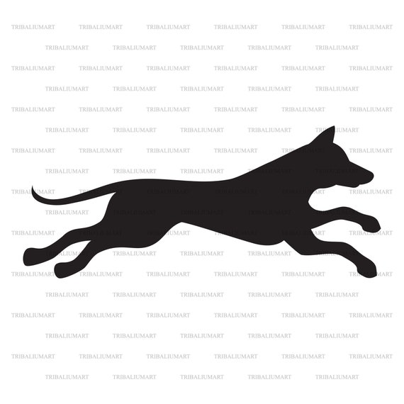 Dog Running or Jumping. Cut Files for Cricut. Clip Art - Etsy