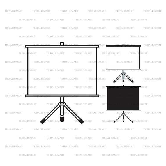 Projector Screen. Cut Files for Cricut. Clip Art Silhouette | Etsy
