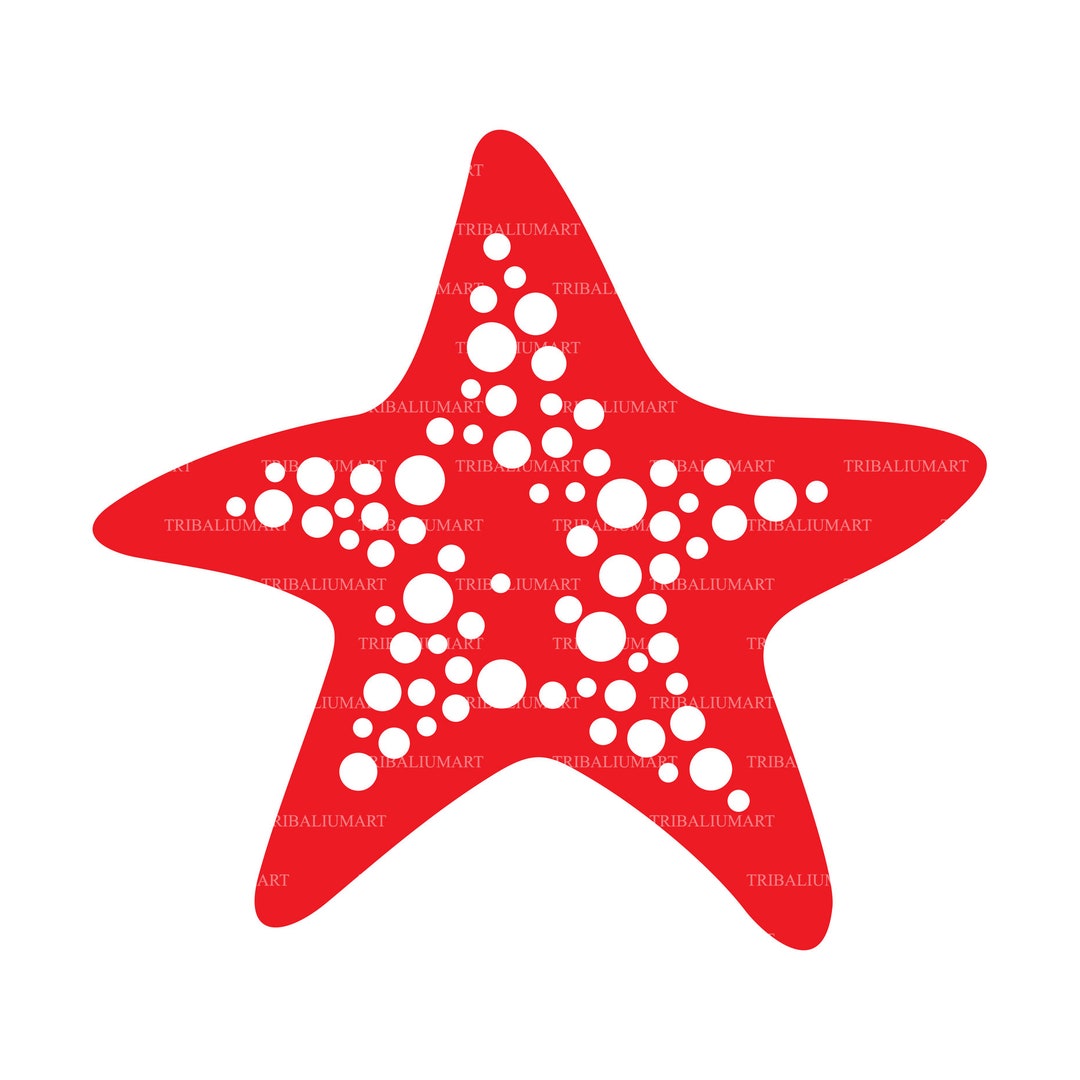 Starfish. Cut Files for Cricut. Clip Art Silhouette (eps, Svg, Pdf, Png ...