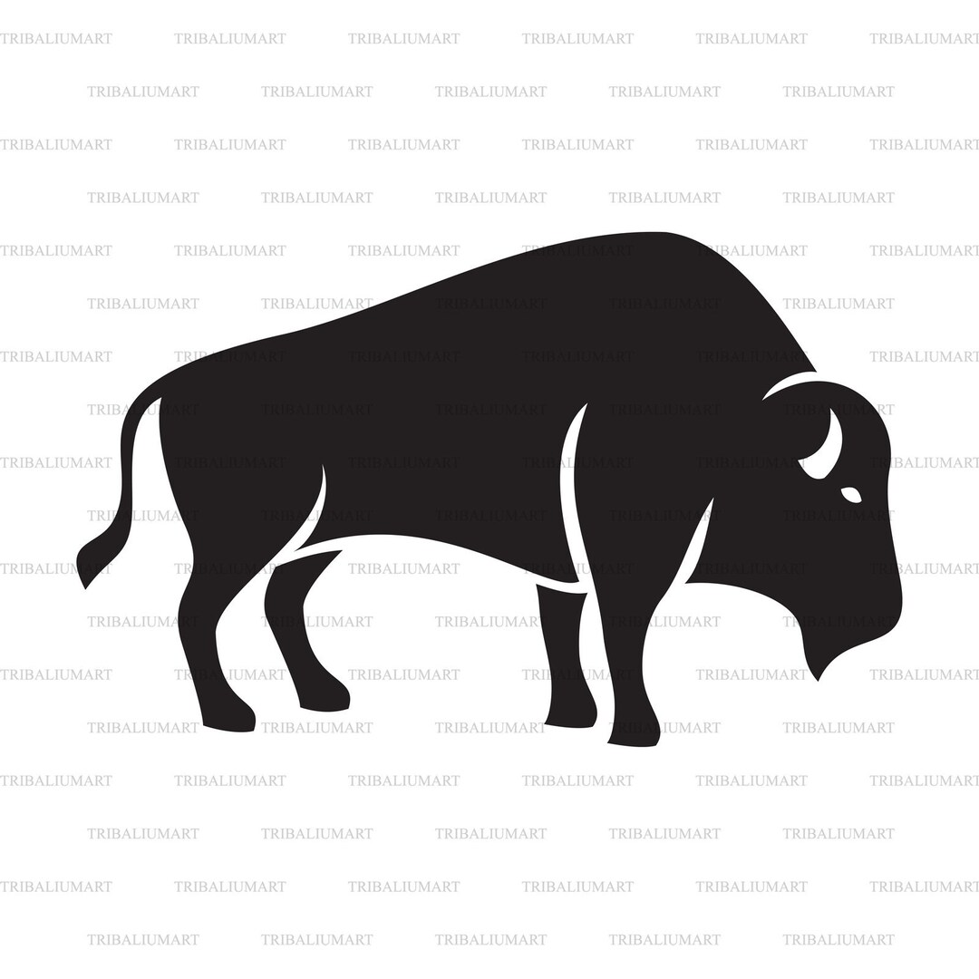 American Bison. Cut Files for Cricut. Clip Art Silhouette (eps, Svg ...