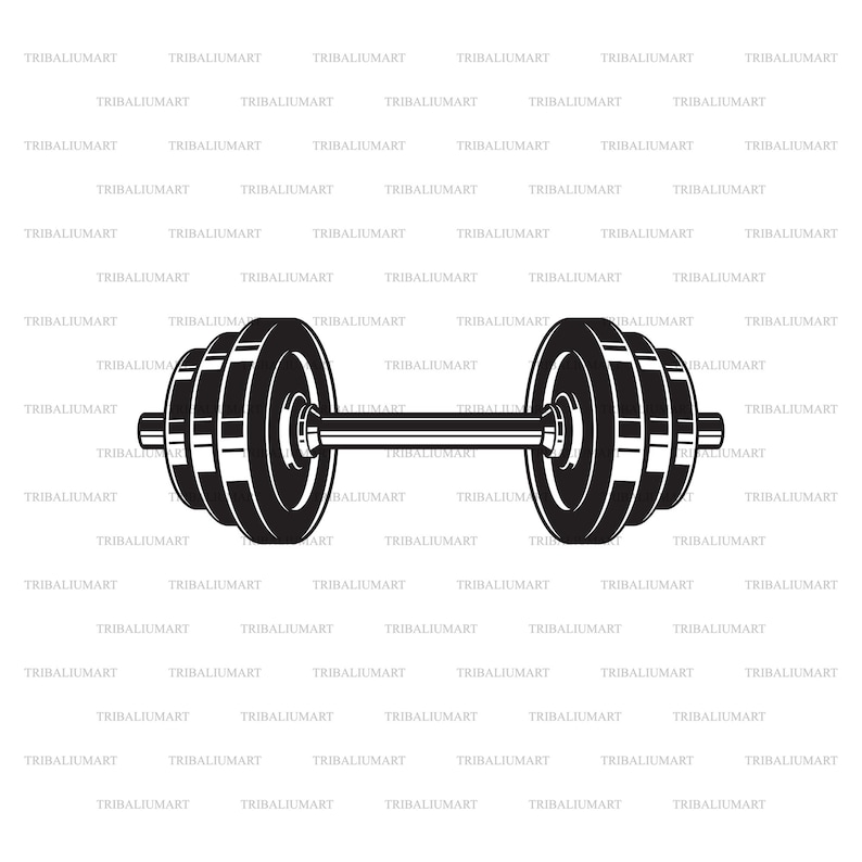 Barbell weight or Dumbbell. Cut Files for Cricut. Clip Art - Etsy