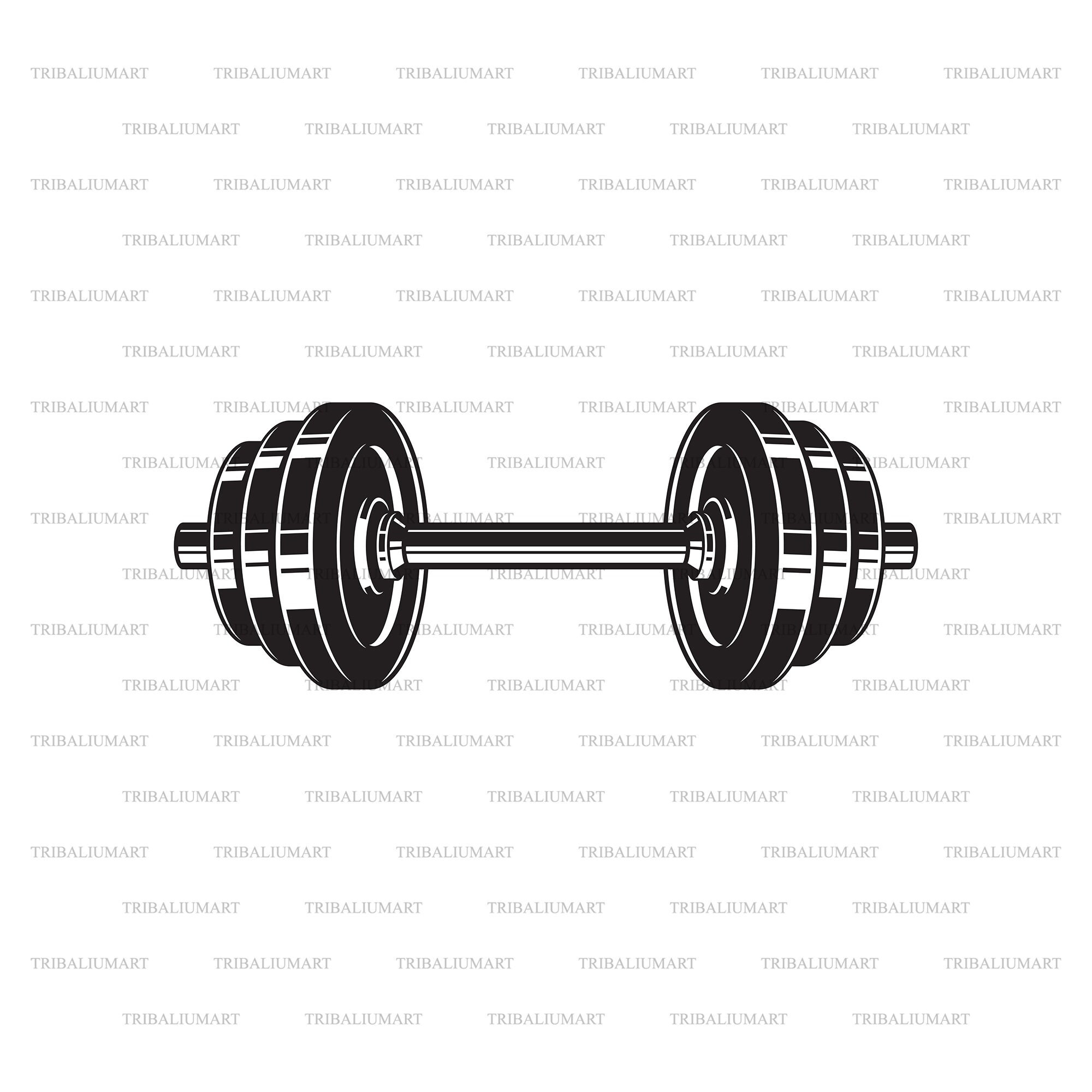 Weight Barbell Art