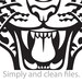 Jaguar Face. Cut Files for Cricut. Clip Art Silhouette eps, Svg, Pdf ...
