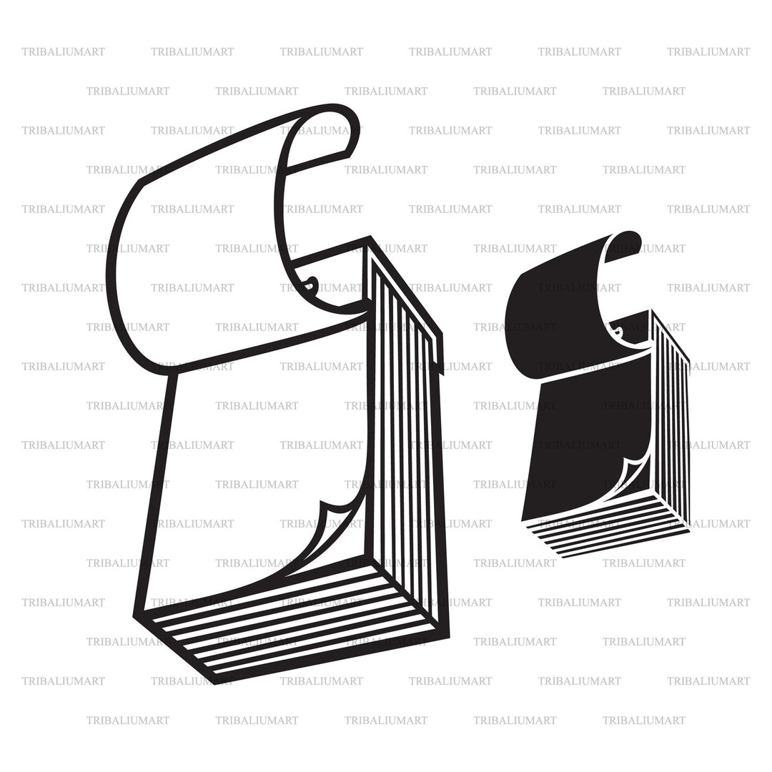 Blank Tear-off Paper Calendar. Cut Files for Cricut. Clip Art (eps, Svg ...