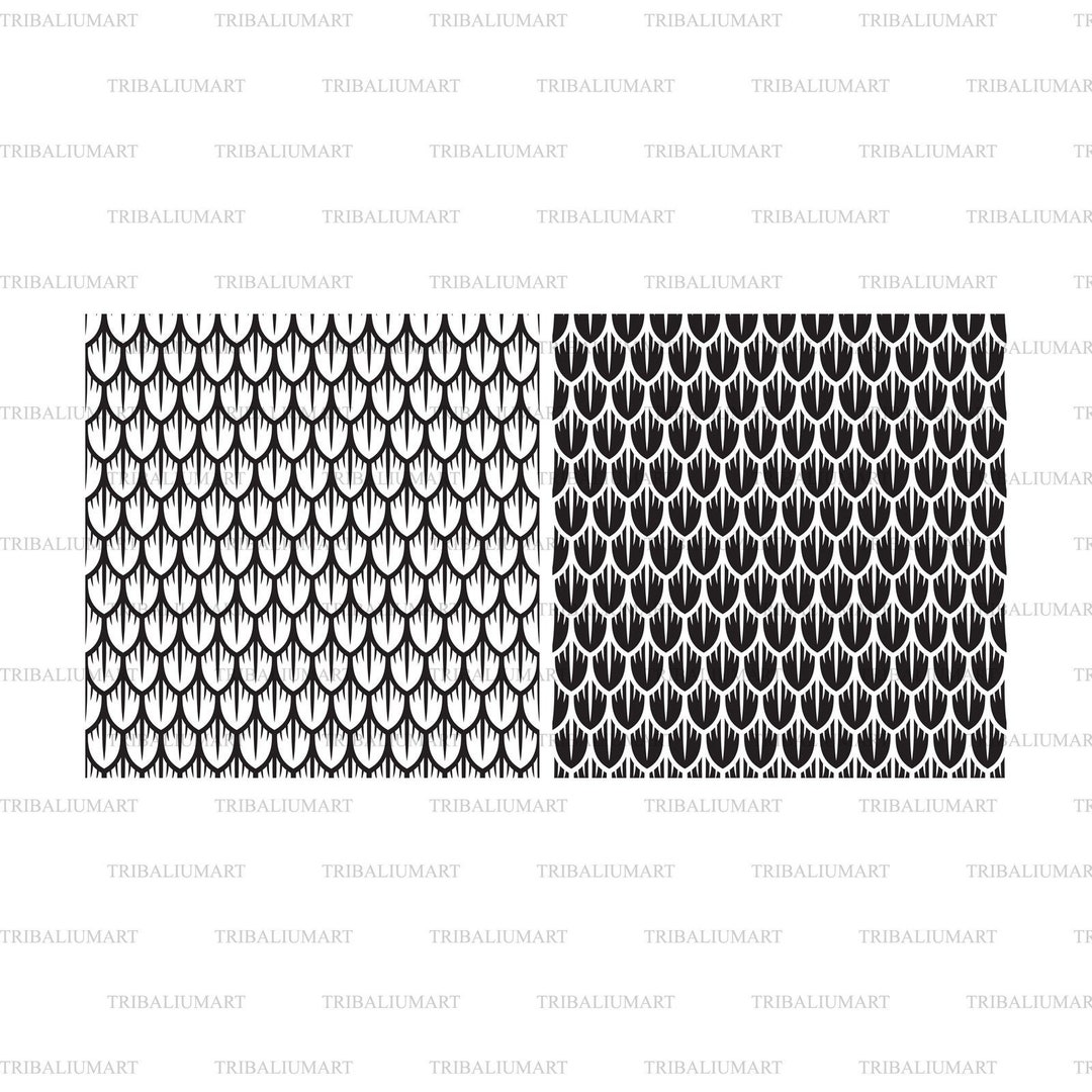 Dragon Scales Seamless Pattern (background, Wallpaper). Cut Files for ...