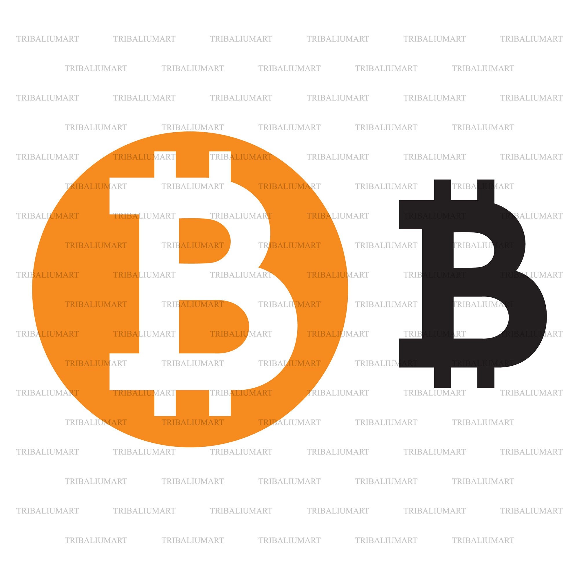 Bitcoin Symbol. Cut Files for Cricut. Clip Art Silhouette | Etsy