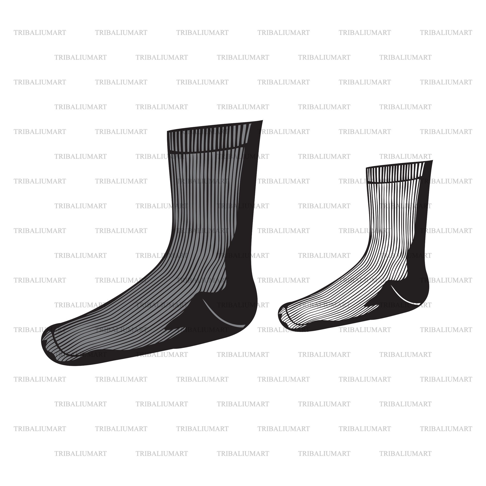 Sock. Cut Files for Cricut. Clip Art eps Svg Pdf Png Dxf - Etsy