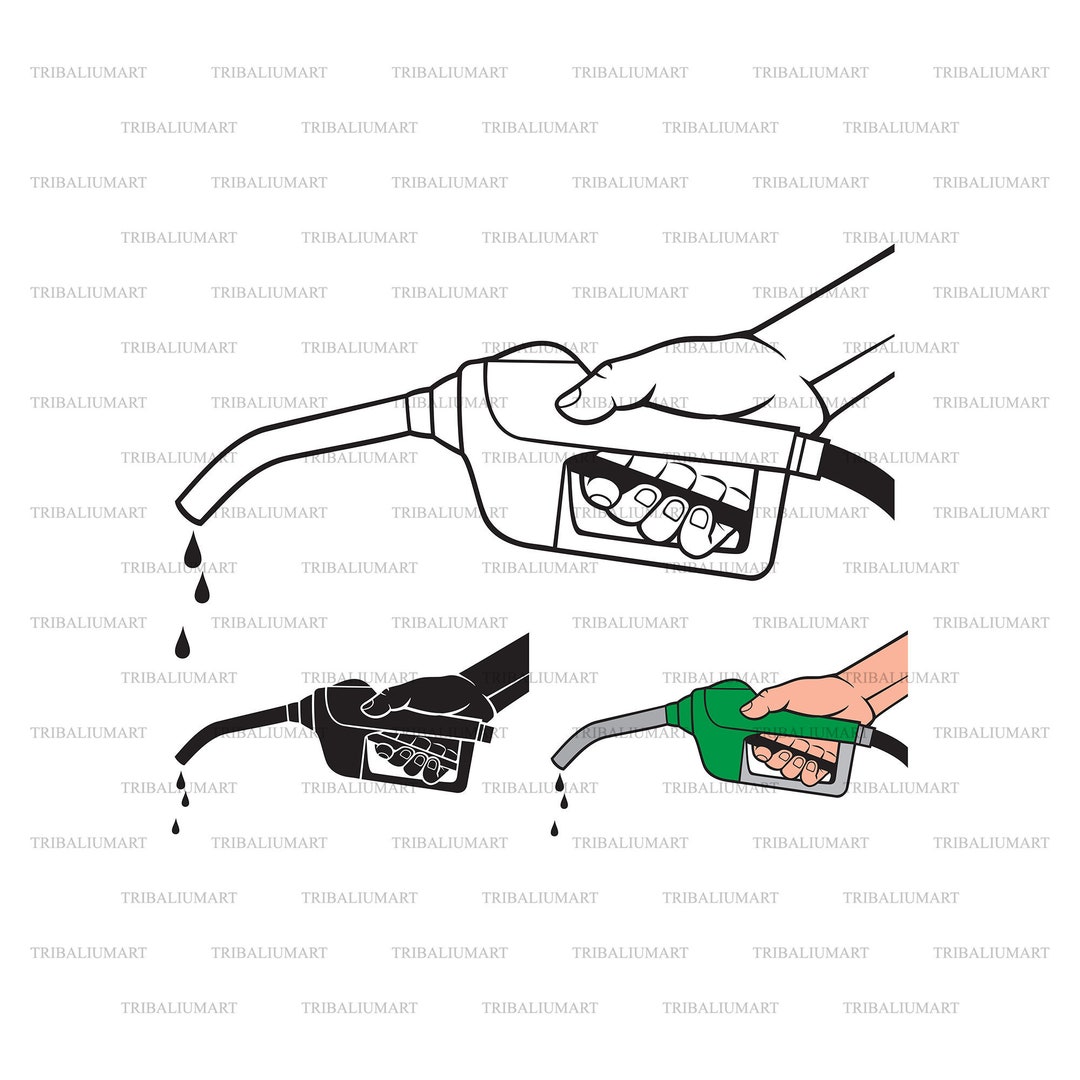 Gasoline Pump Gun. Cut Files for Cricut. Clip Art Silhouette - Etsy