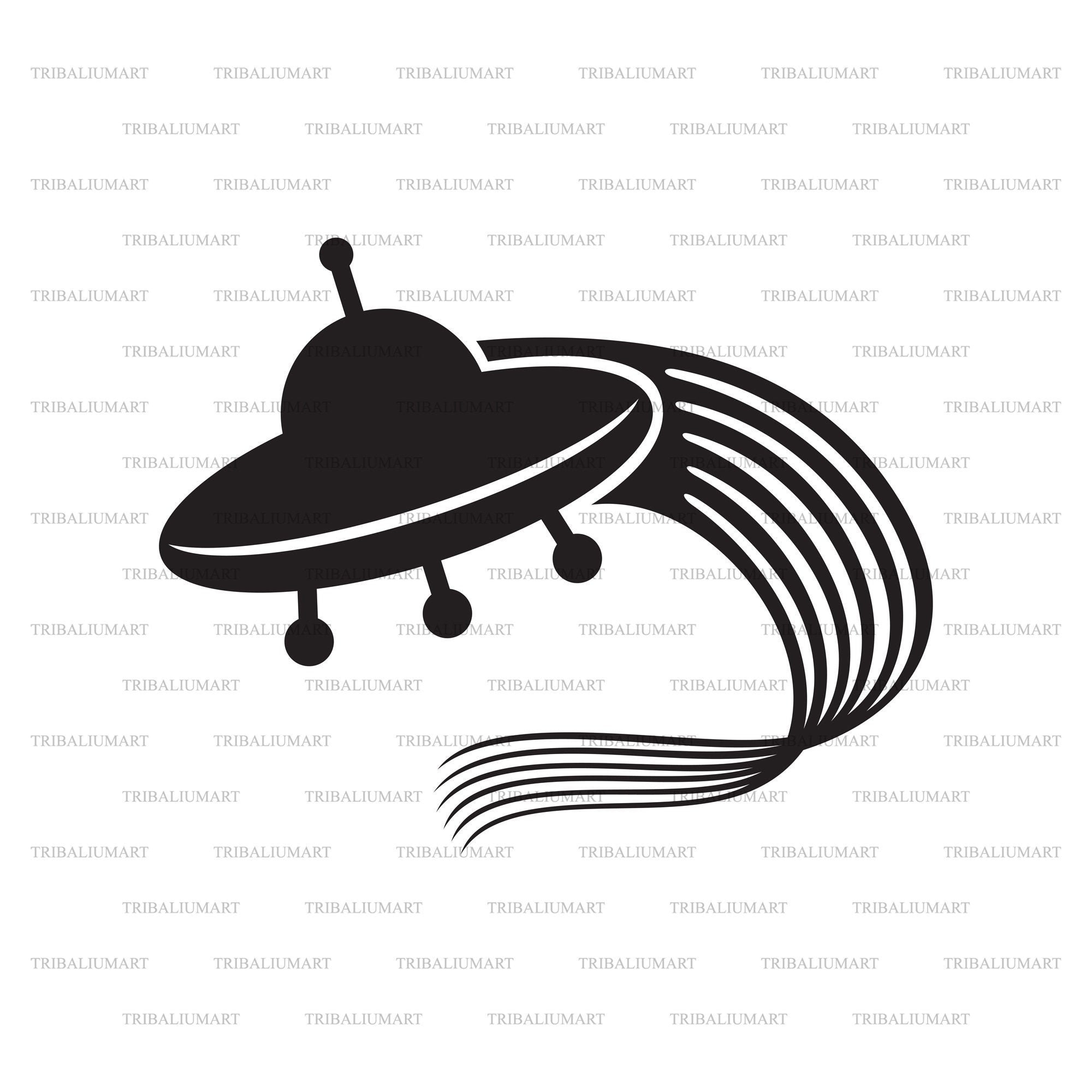 UFO Spaceship. Cut Files for Cricut. Clip Art eps Svg Pdf | Etsy