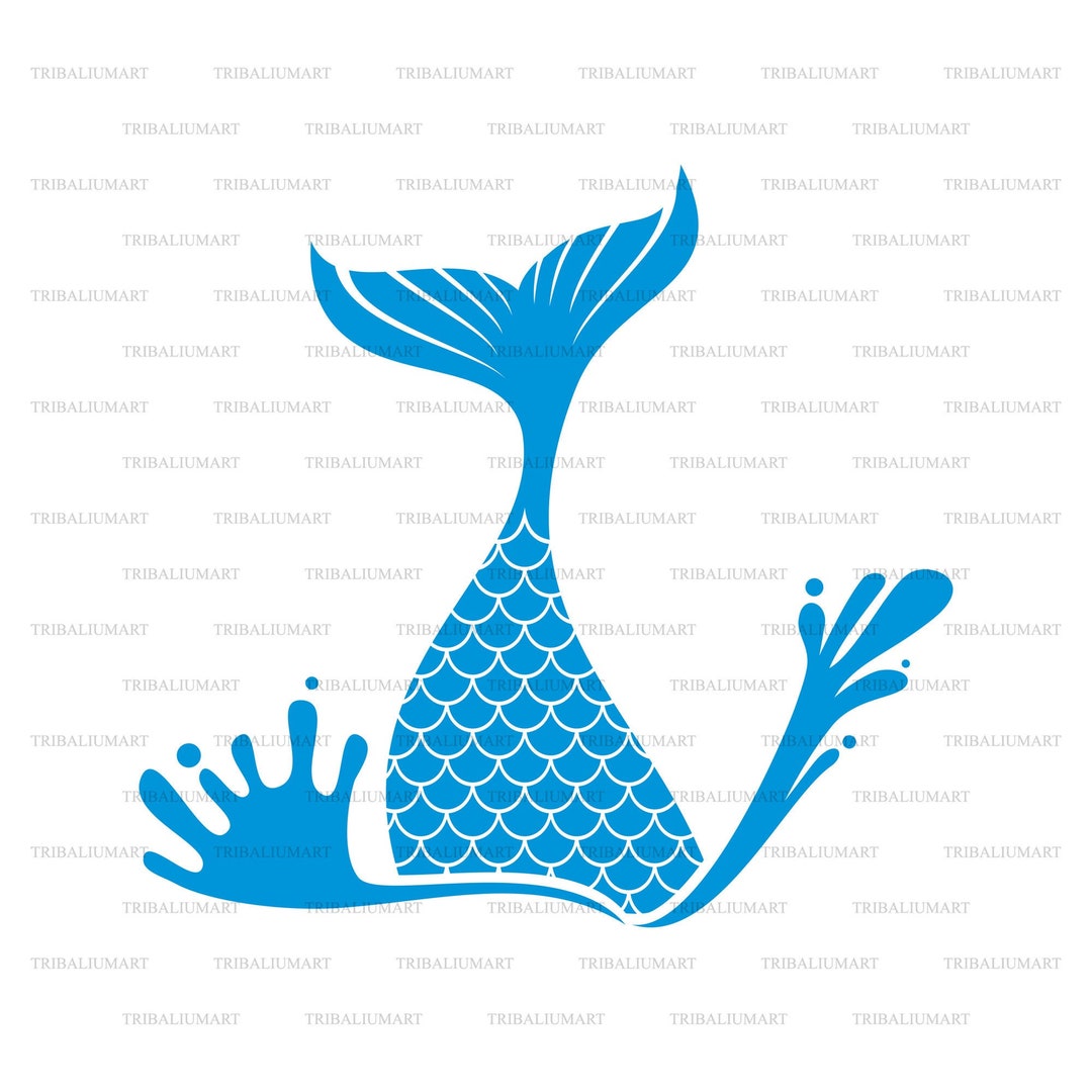 Mermaid Tail. Cut Files for Cricut. Clip Art Silhouette (eps, Svg, Pdf ...