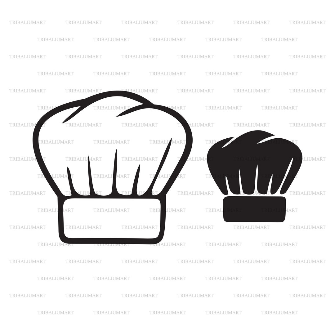 Chef Hat. Cut Files for Cricut. Clip Art Silhouettes (eps, Svg, Pdf ...