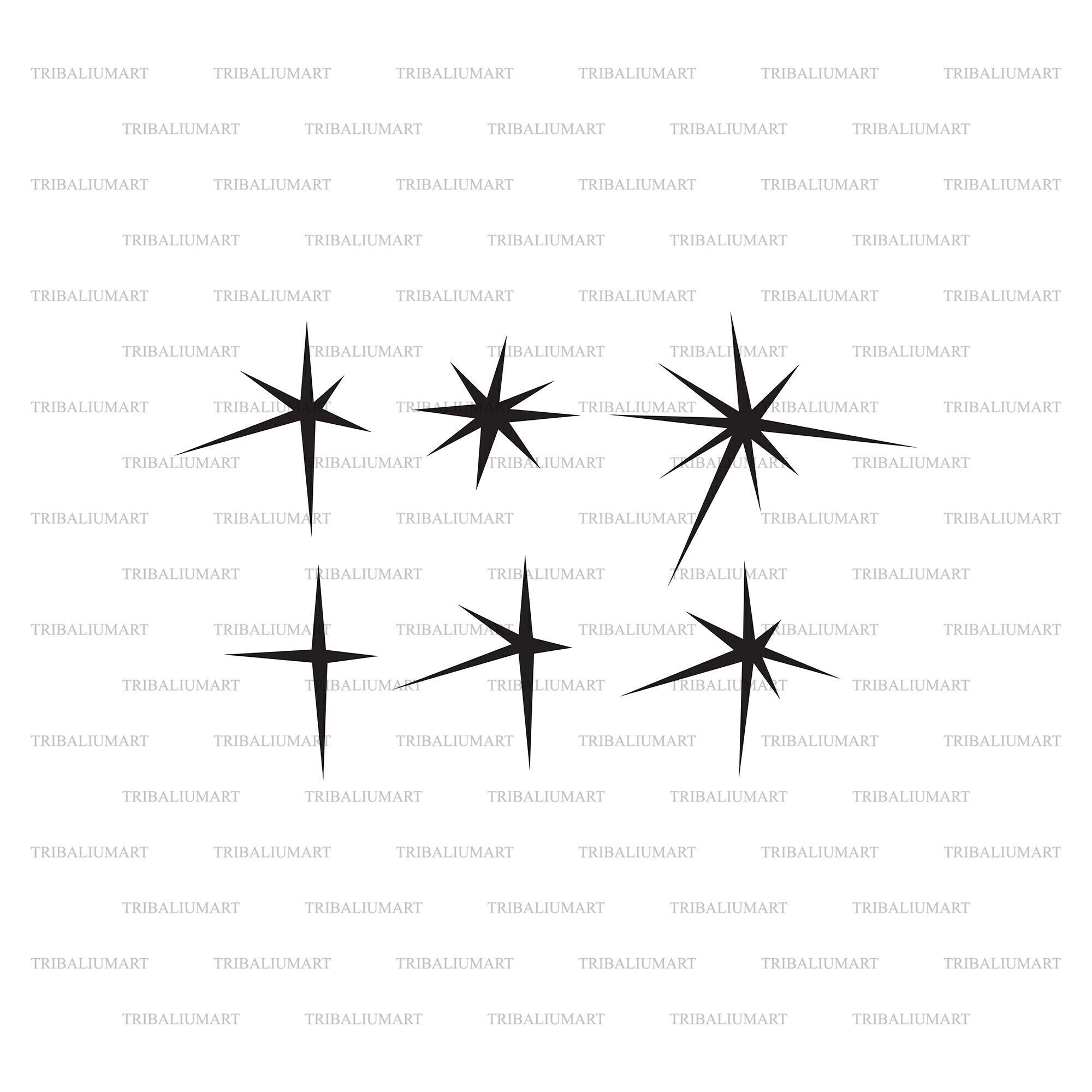 Sparkles. Cut Files for Cricut. Clip Art Silhouette eps Svg - Etsy