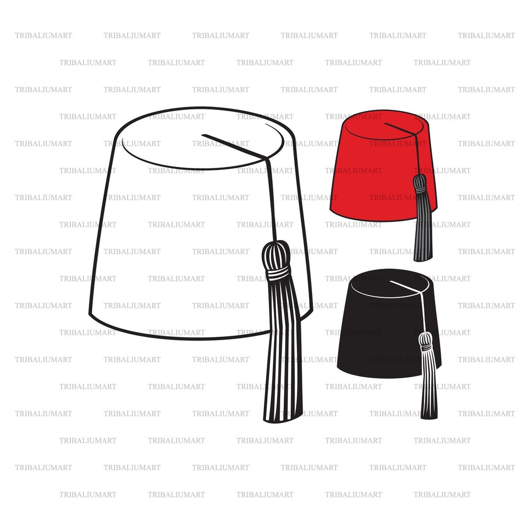 Fez Hat. Cut Files for Cricut (eps, Svg, Pdf, Png, Dxf, Jpeg). NOTICE ...