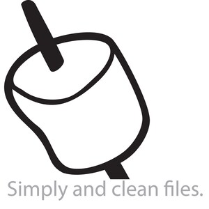 Marshmallow. Cut Files for Cricut. Clip Art Silhouettes (eps, Svg, Pdf ...